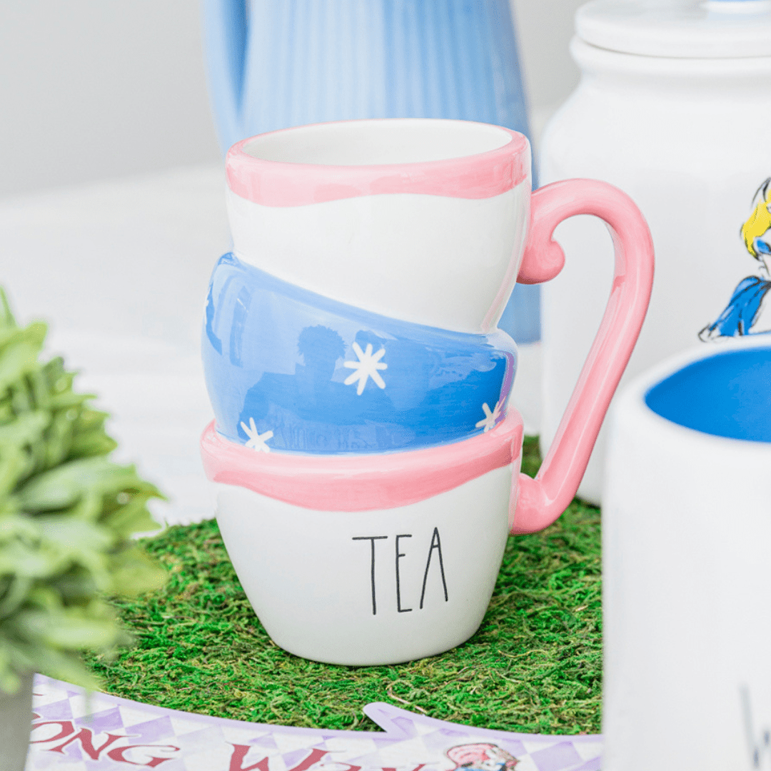 The Disney Collection by Rae Dunn Alice in Wonderland Stacked Teacup T ...